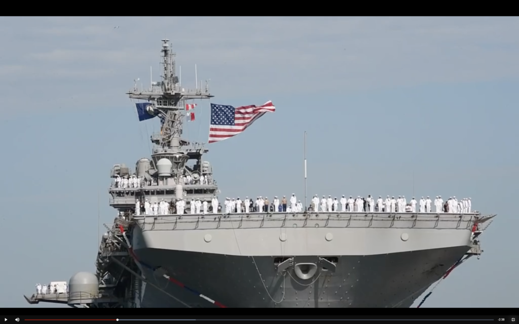 The Amphibious Assault Ship USS Kearsarge Returns to Homeport