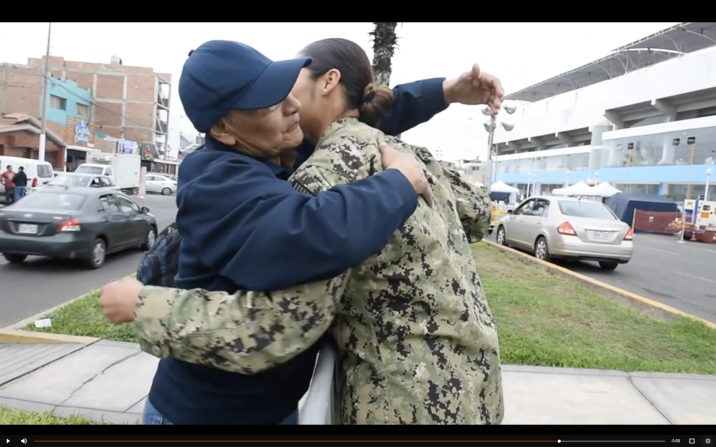 Corpsman Sees Father for First Time in Years: Andrea Dones and Her Dad