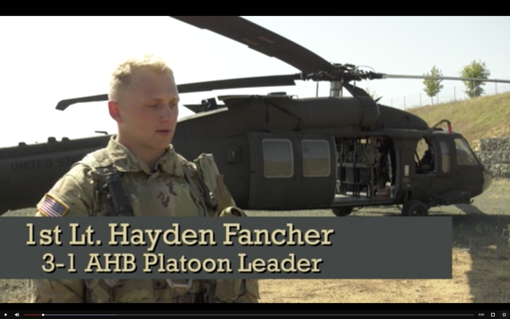 Interview with 1st Lt. Hayden Fancher Novo Selo Training Area, Bulgaria