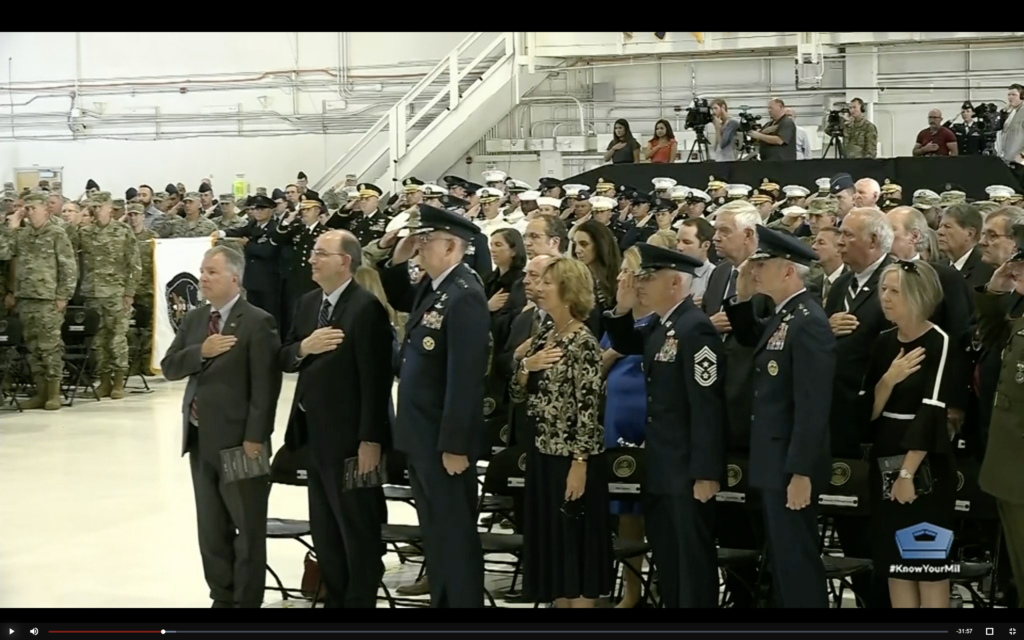 U.S. Space Command Stand Up Ceremony at Peterson Air Force Base