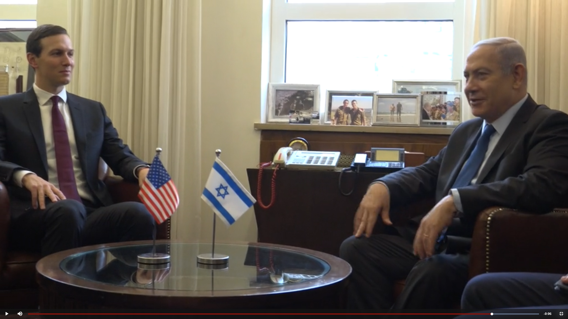 Advisor to US President Jared Kushner meets with Israeli Prime Minister