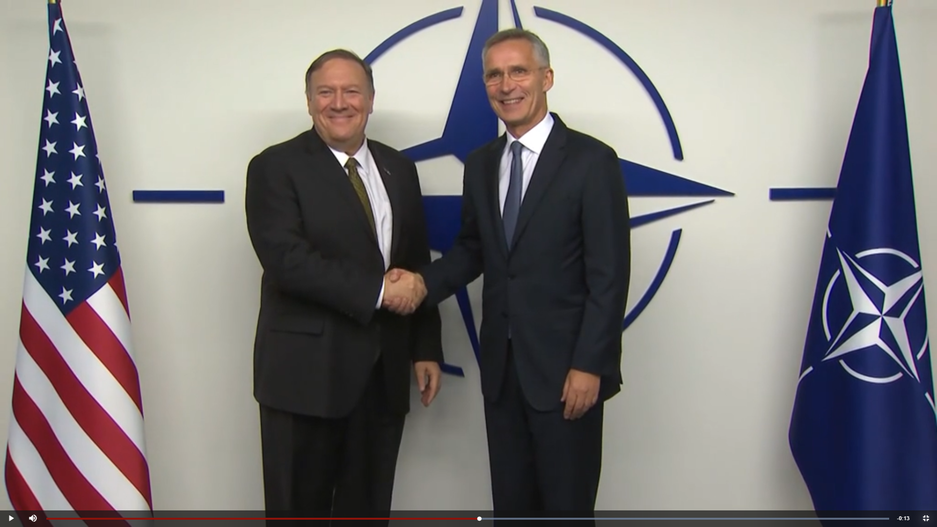 Visit to NATO by American Secretary of State Pompeo - October 18, 2019