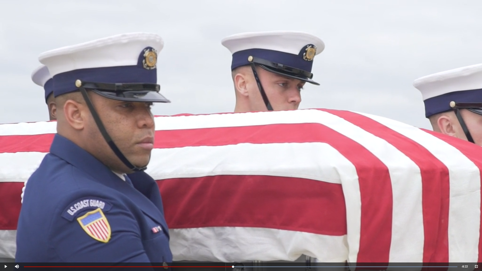 WWII POW remains arrive in Buffalo, New York - Lt. Thomas Crotty, USCG
