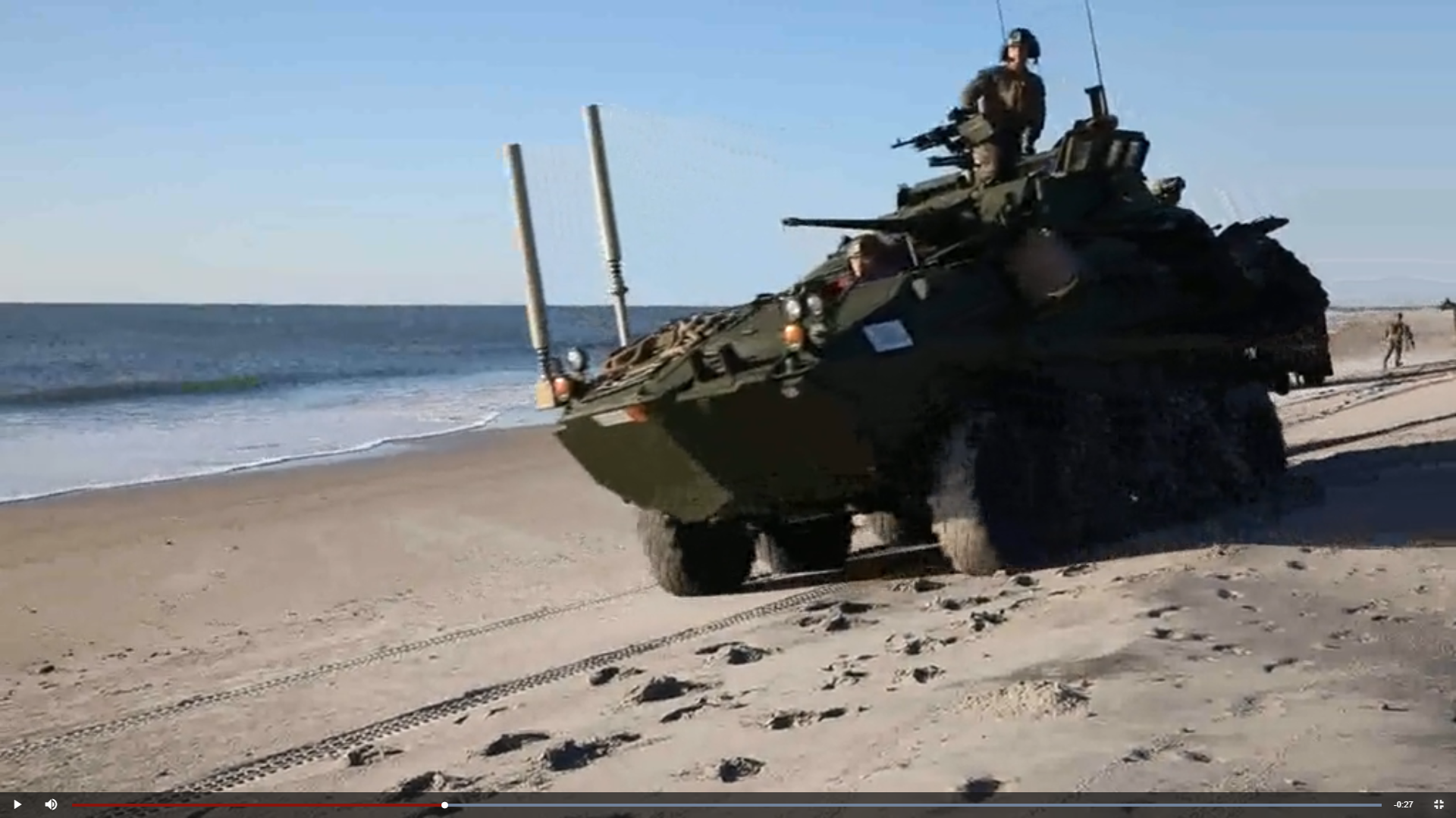 Simulated Beach Raid - Marines from the 26th Marine Expeditionary Unit