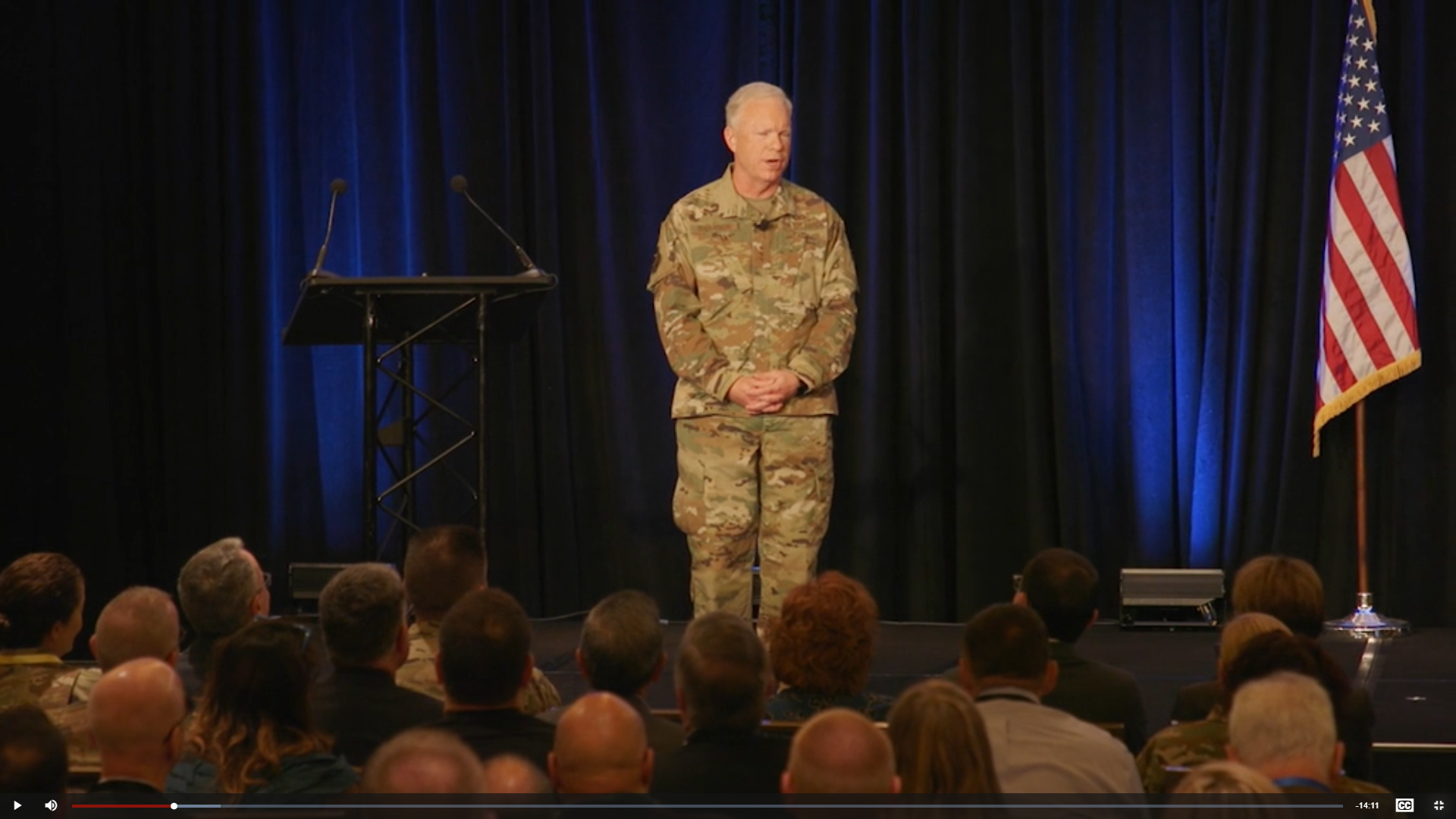 Lt. Gen. John F. Thompson Speaks at Space Pitch Day - Hosted by USAF