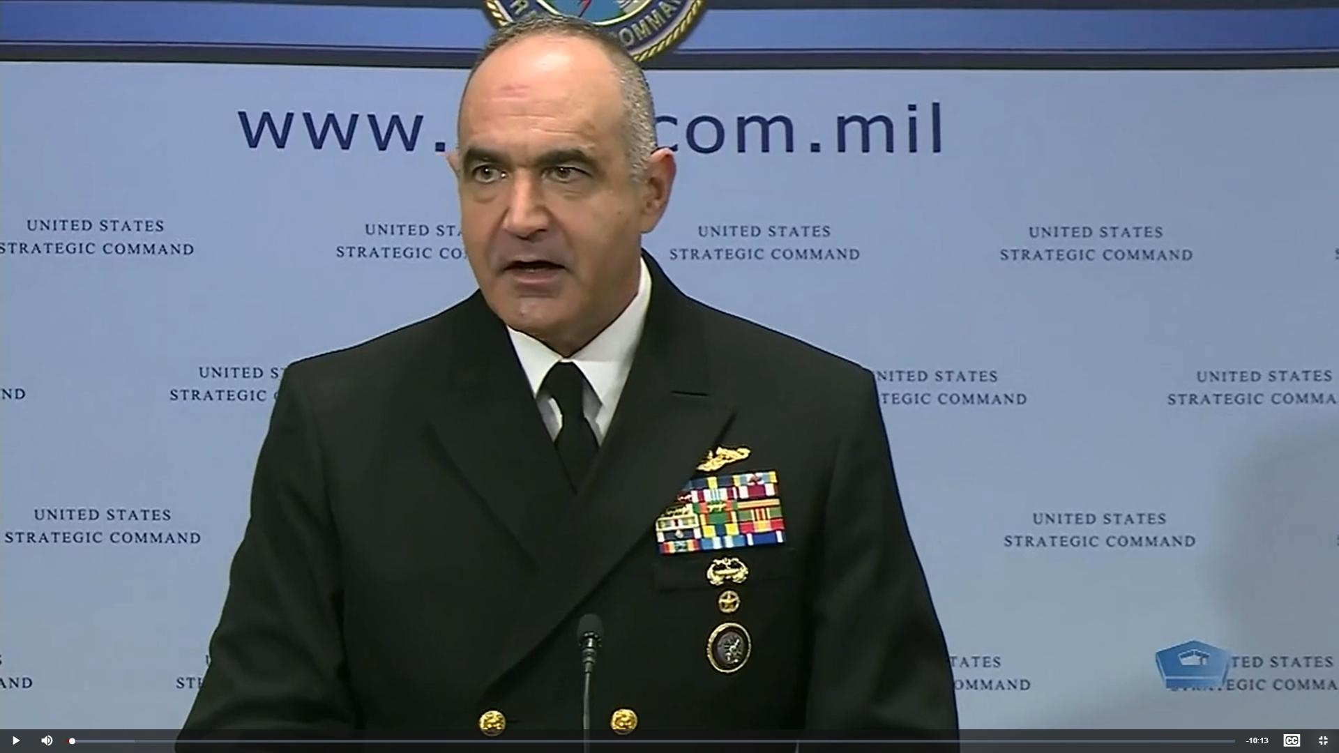 Adm. Charles A. Richard, Stratcom Commander, Holds a Press Briefing