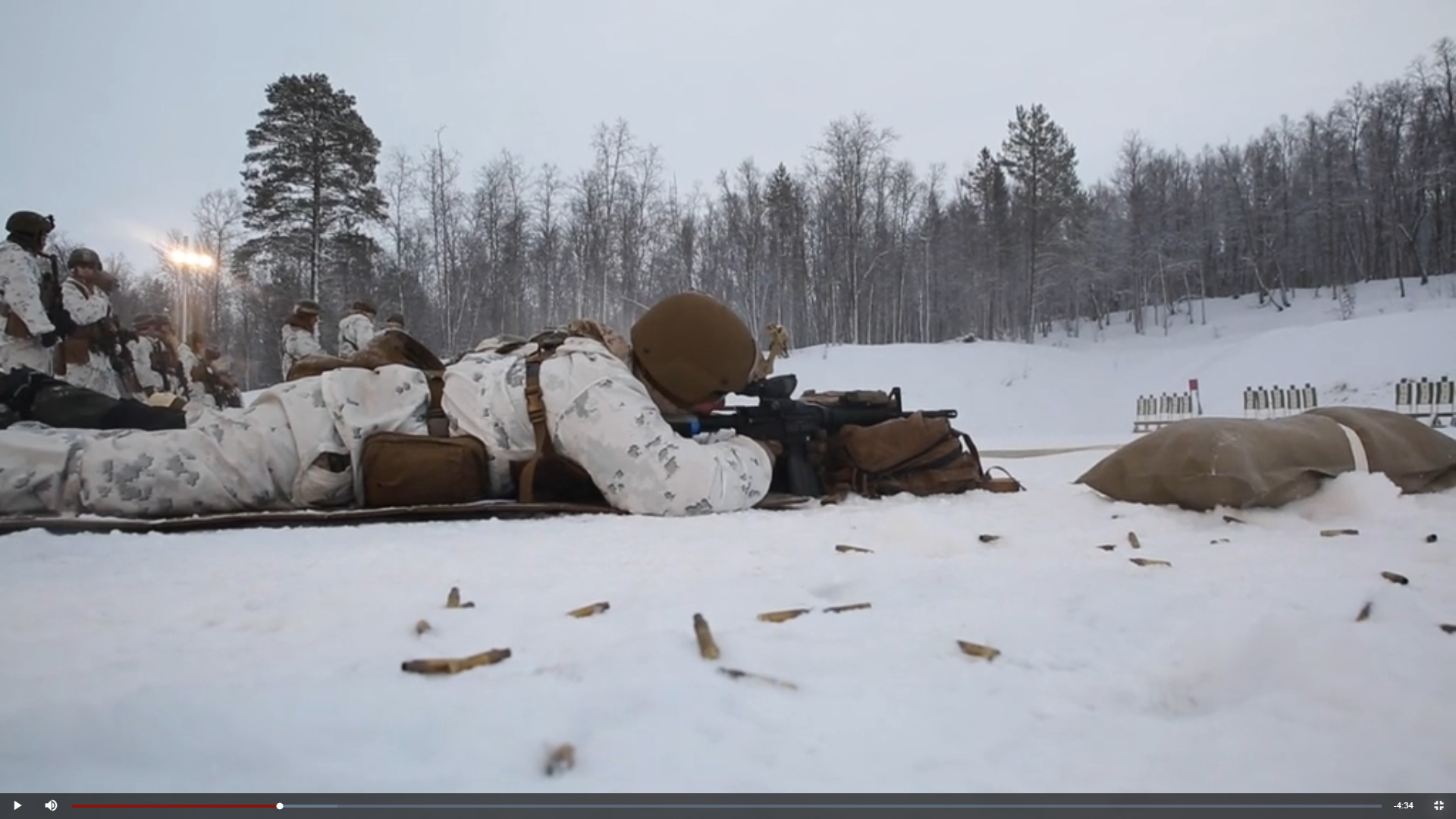U.S. Marines Practice Cold-Weather Drills on a Snow Range in Norway