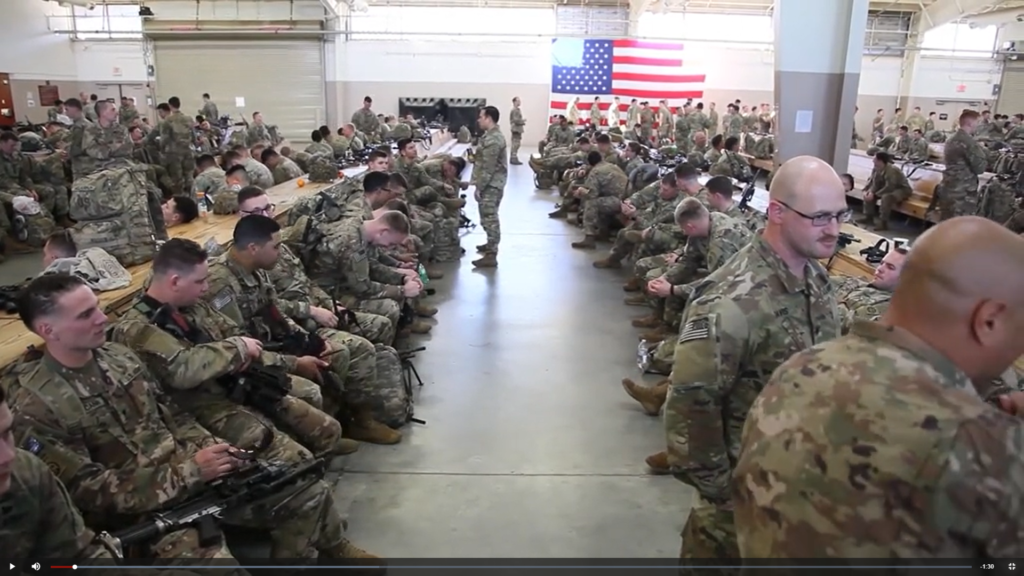 Immediate Response Force Paratroopers Deploy from Fort Bragg, N.C.
