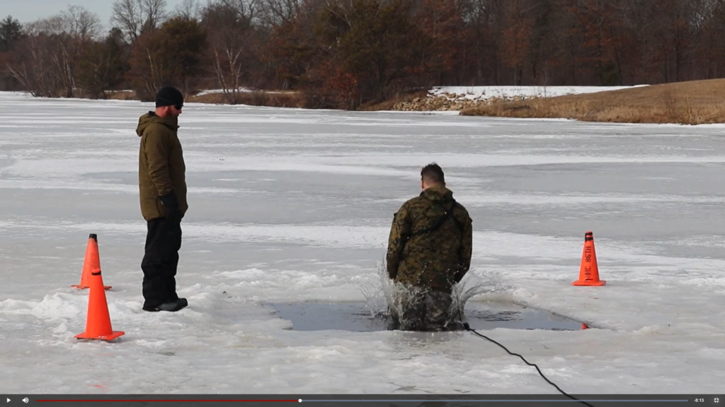 Cold-Weather Operations Course Class Cold-Water Immersion Training