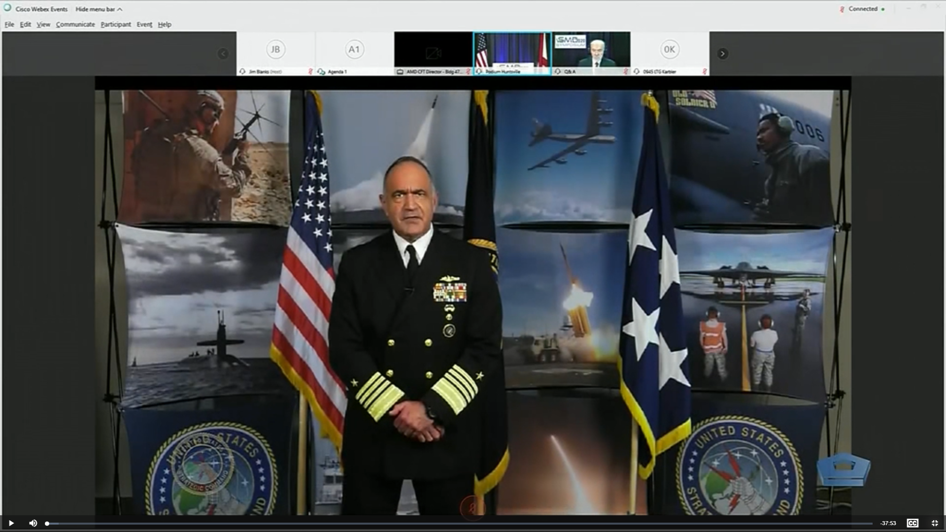 Stratcom Commander Speaks at Space and Missile Defense Symposium