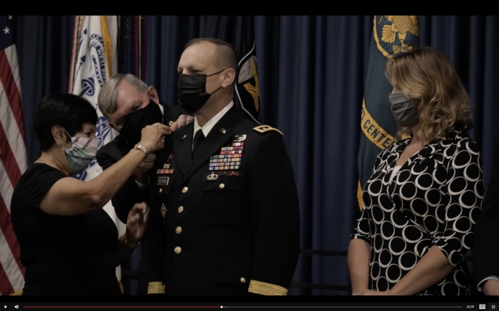 Promotion Ceremony for Major Scott McKean at Camp Mabry Museum