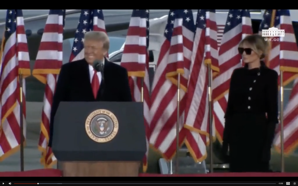 President Trump Departure Ceremony -- January 20, 2021 - Andrews AFB