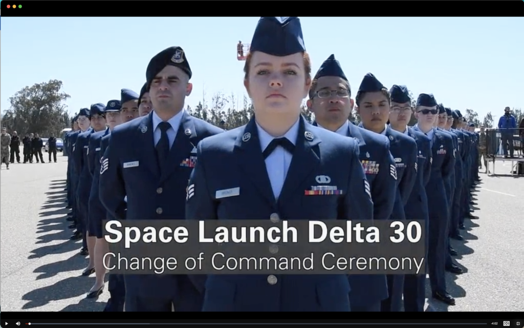 Space Launch Delta 30 Change of Command at Vandenberg Space Force