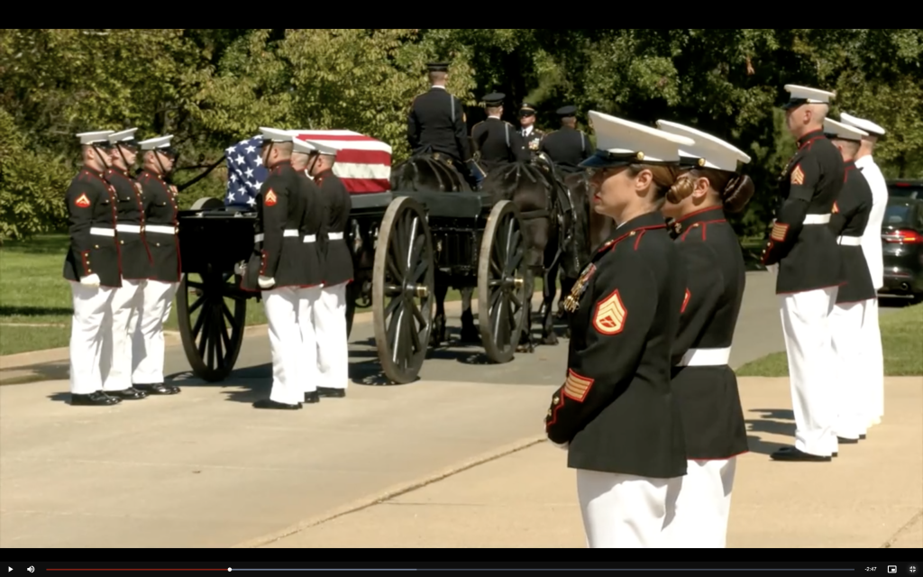 The Military Funeral Honors for USMC Staff Sgt. Darin Hoover at Arlington