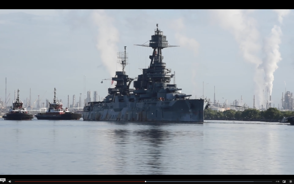 Coast Guard Enforces Safety Zone for Tow of Battleship Texas